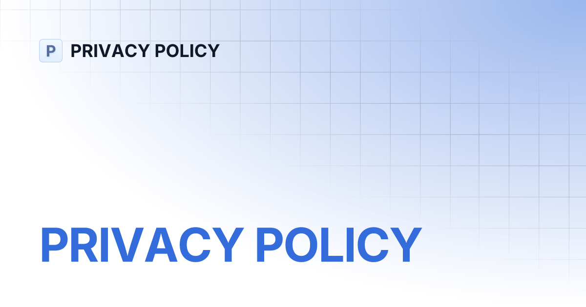 PRIVACY POLICY | PRIVACY POLICY